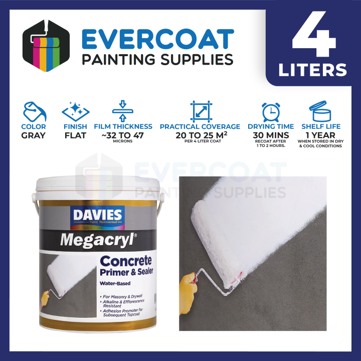 Davies Paints Gray Concrete Primer & Sealer 4-Liter | Lazada PH