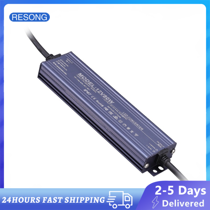 RESONG Waterproof Switching Power Supply AC 170V-265V to DC 12V 36W/60W ...