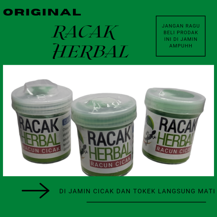 Racak Herbal Super Ampuh Basmi Cicak Dan Tokek sekali maakan langsung ...
