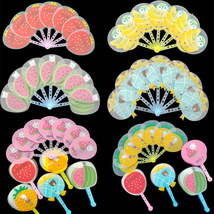 Plastic Folding Fan Cartoon Pattern Collapsible Fan Lovely Cartoon ...