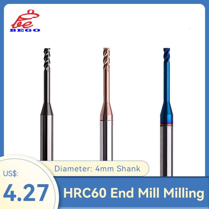 1Pcs Hrc60 2/3/4 Flute Tungsten Carbide End Mill Milling Cutter Cnc ...