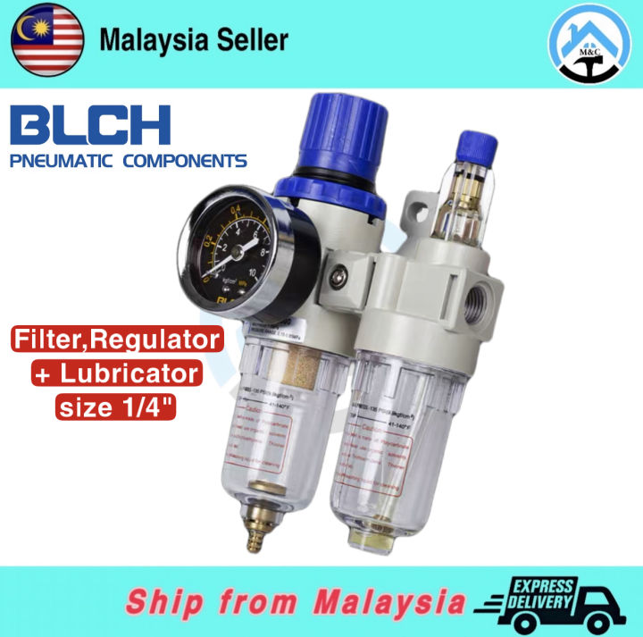 [BLCH] Filter,Regulator,Lubricator 1/4" FRL Air unit, CFC2000 Pneumatic ...