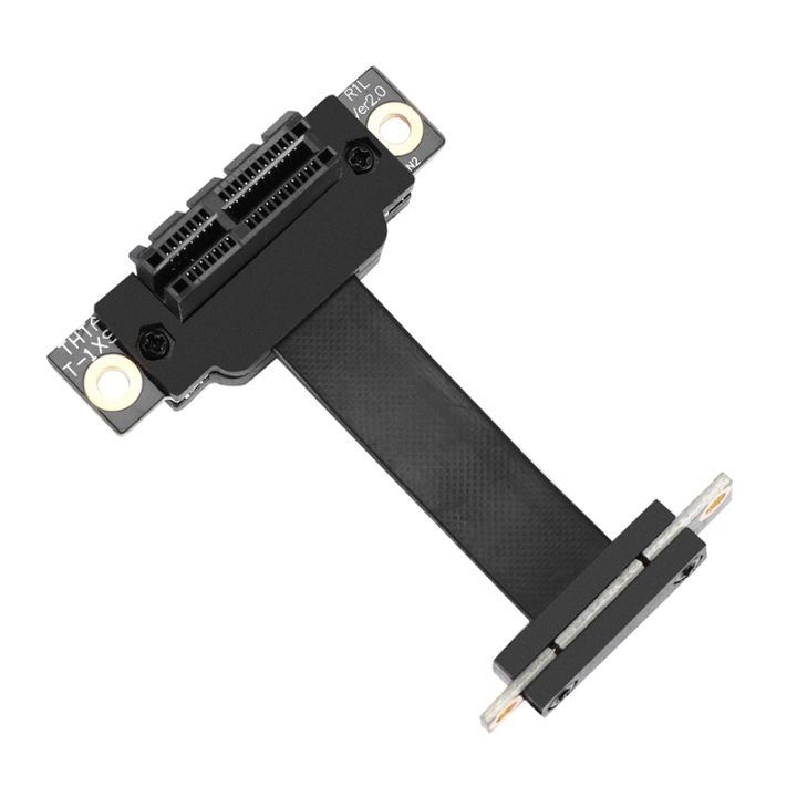 Pcie X1 Riser Cable Dual 90 Degree Right Angle Pcie 3 0 X1 To X1