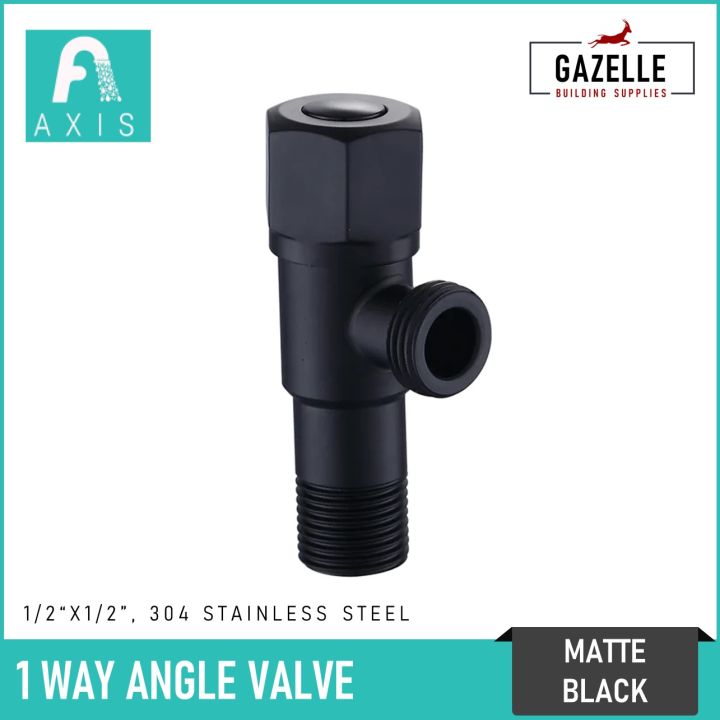 Axis Angle Valve 1 Way Stainless Steel Black | Lazada PH