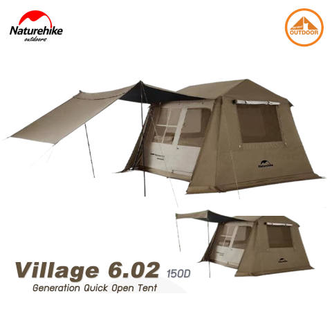 Five year warranty, easy-to-set-up tent, Naturehike village 6.02, newest model 2023. | Lazada PH