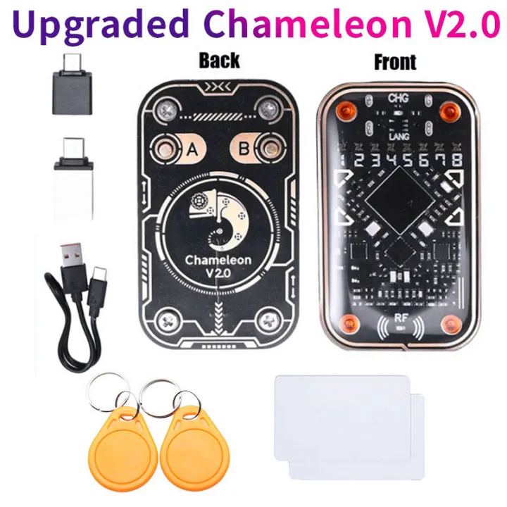 Chameleon Ultra V2.0 RFID Smart Chip Reader Emulator +2XUID Keychain ...