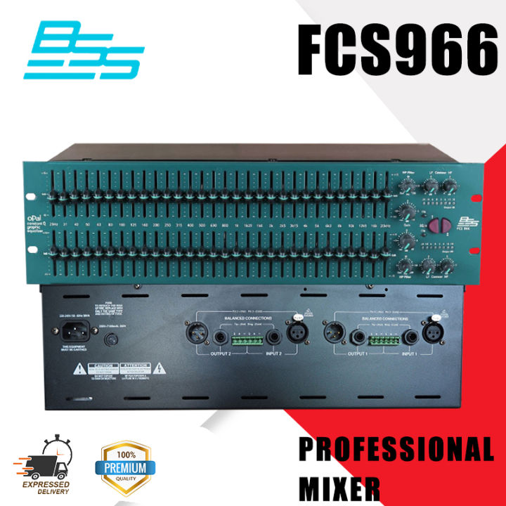 2024 NEW EQ BSS FCS-966/GQ600+ Equalizer 2 x 31 BAND 2-layer, long-rail ...