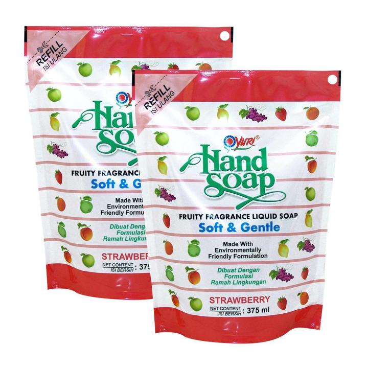 Yuri Hand soap Refill Twin Pack Strawberry Hand Wash | Lazada Singapore