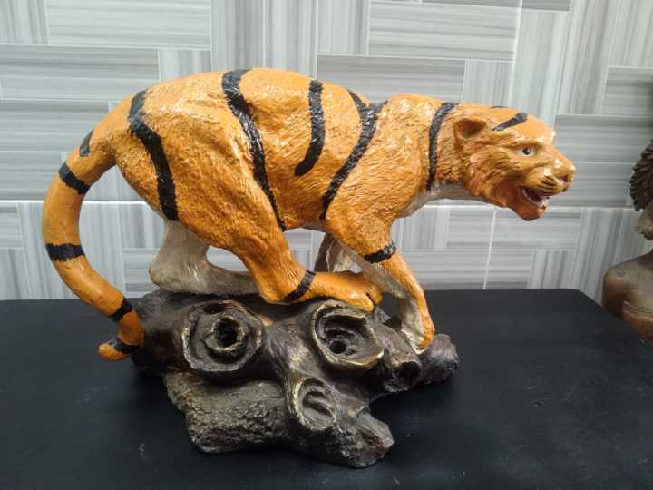 Patung Harimau Fiber Kuno Jadul Antik | Lazada Indonesia
