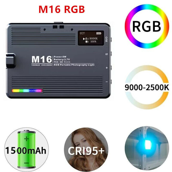 Mini RGB LED Video Light 3000K-9900K Smartphone Camera Fill Light Full ...