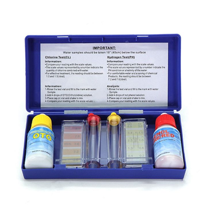 Pool and Spa Water Test Kits, PH and Free Chlorine Water Chemistry Test ...
