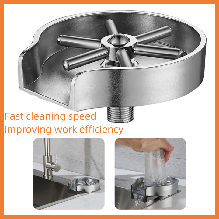 Household cup washer, sink high-pressure jet washer, automatic faucet ...