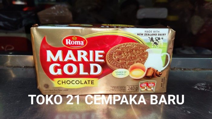 Roma Marie Gold Rasa Chocolate 240 gram | Biskuit Roma Coklat 240g ...