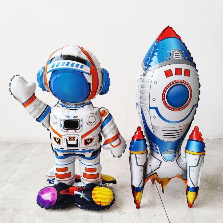 INSANE Standing Astronaut Balloon Spaceman Rocket Inflatable Space ...