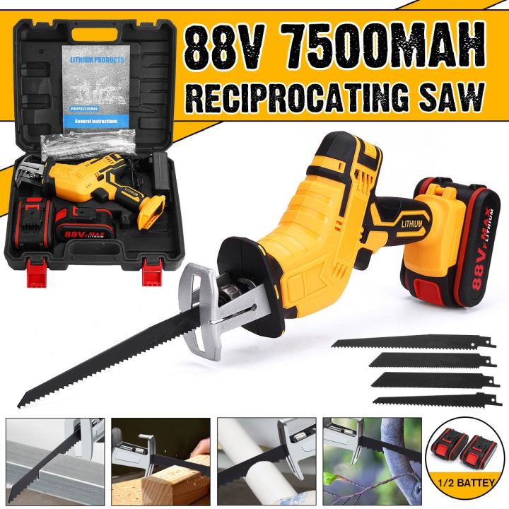 88VF Cordless Electric Reciprocating Saw Electric Sabre saw Variable ...