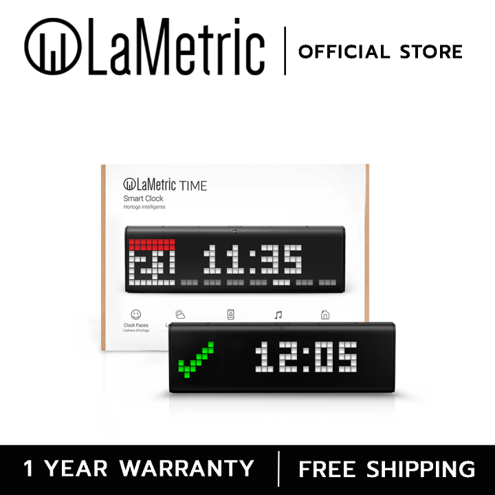 LaMetric Smart Clock นาฬิกาอัจฉริยะ ( รับประกันของแท้ ) | Lazada.co.th