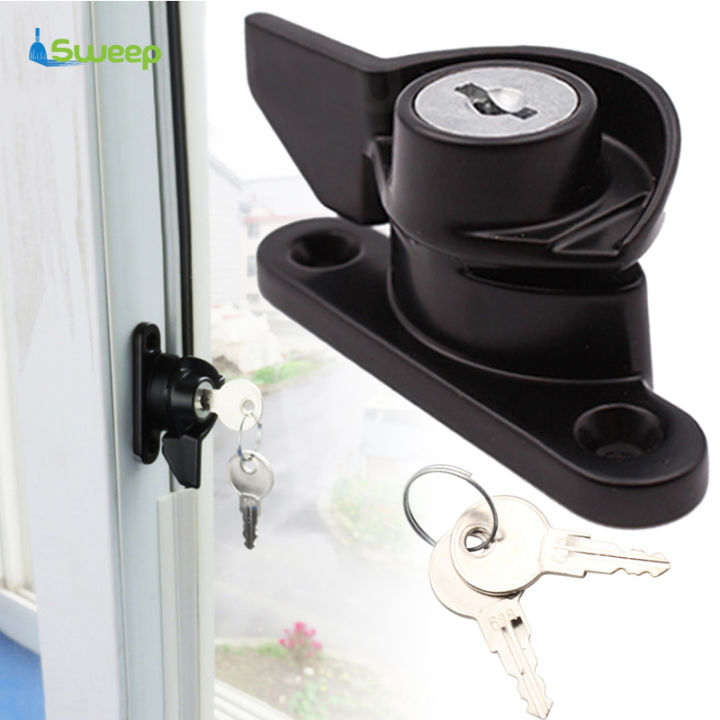 【Ready Stock】Sliding Window Door Crescent Lock with Key Special Safety ...