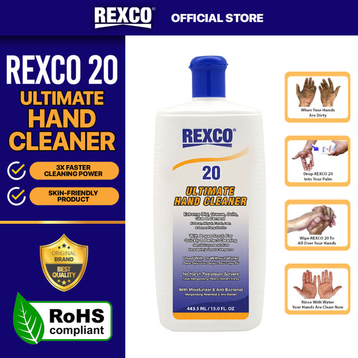 REXCO 20 Ultimate Hand Cleaner Sabun Cuci Tangan (443.5ML) | Lazada