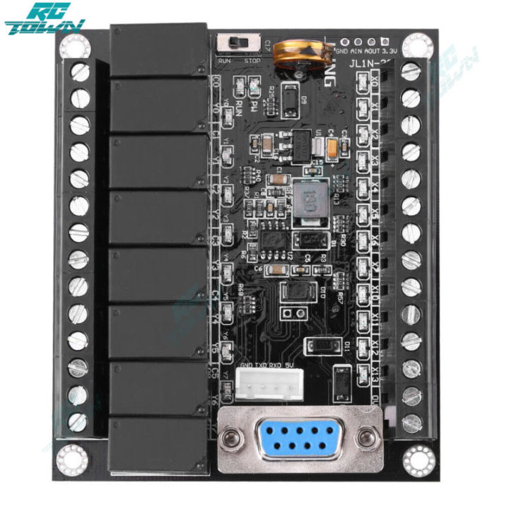 PLC Programmable Controller DC 24V PLC Regulator FX1N-20MR Industrial Control Board Programmable ...