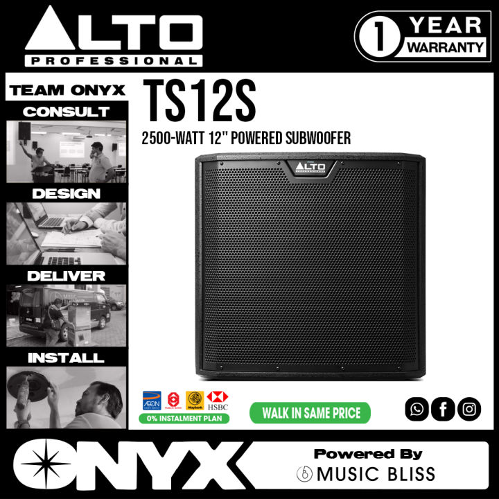 Alto TS12S 2500-watt 12" Powered Subwoofer | Lazada