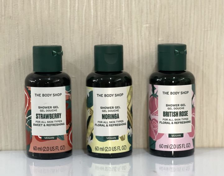 The Body Shop Body Wash Sabun Mandi The Body Shop Moringa Strawberry ...