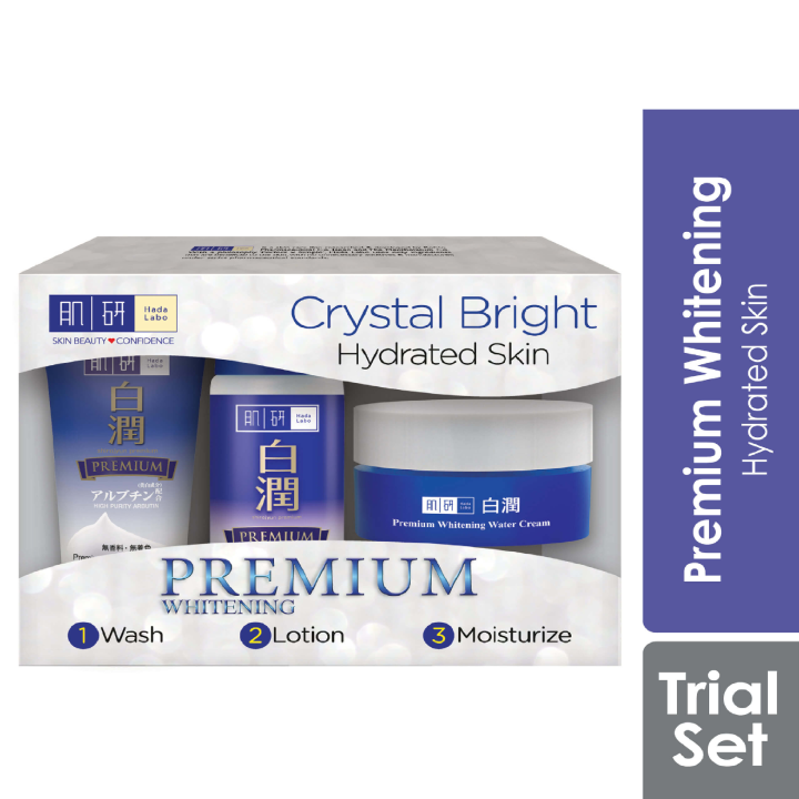 HADA LABO PREMIUM WHITENING SET (CRYSTAL BRIGHT HYDRATED SKIN) | Lazada