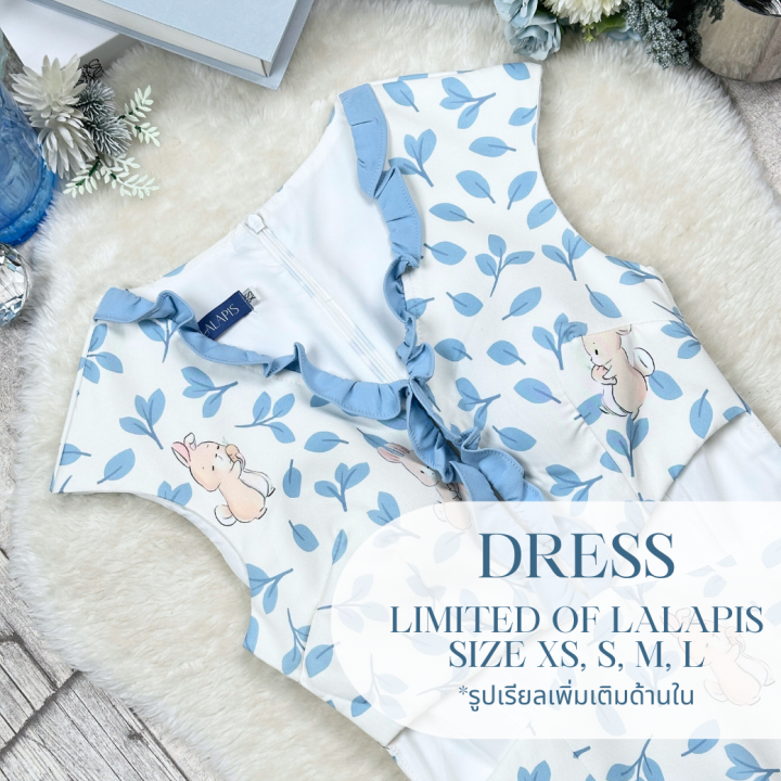 LA127 - เดรสเว้าเอวลายกระต่ายน้อยLALAPIS | Lazada.co.th