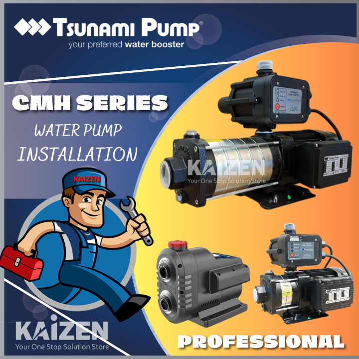 (FREE Installation) TSUNAMI PUMP CMH 4-60K 1.5HP Horizontal Multi Stage ...