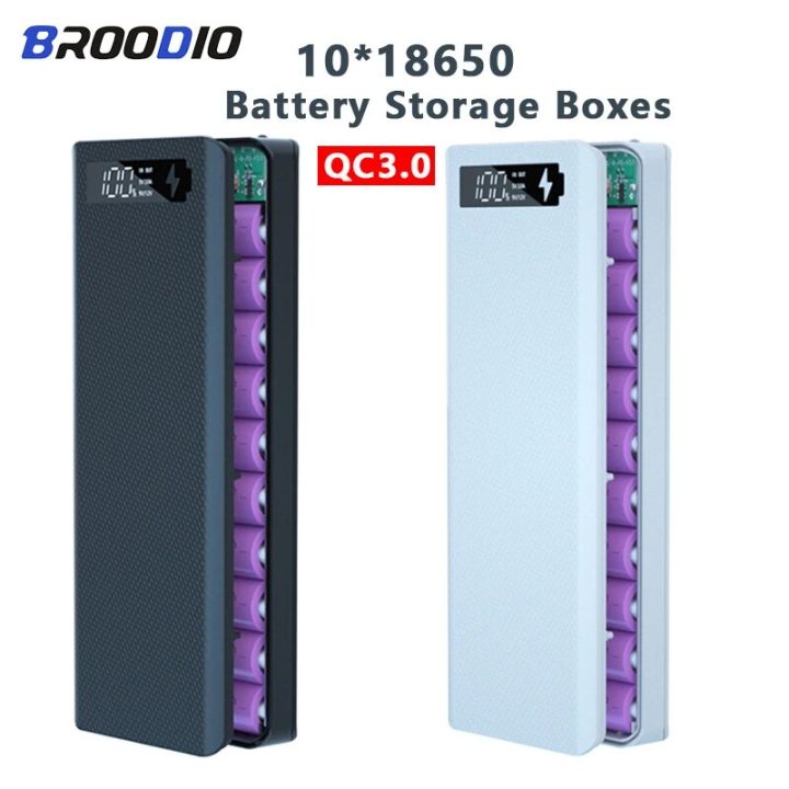 【New arrival】 10pcs 18650 Storage Boxes Qc3.0 Quick Charge Removable Diy Mobile Power Bank Kit ...