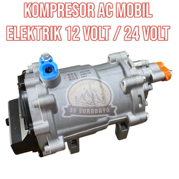 Kompresor Ac Elektrik Mobil Truk Universal Pakai Aki Om ! 12Volt / 24 Volt | Lazada Indonesia