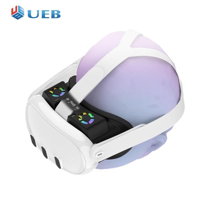VR Cooling Fan Face Cover Facial Interface Radiator with RGB Light Cool ...