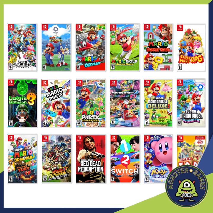 Smash Bros , Mario Sonic Olympic , Mario Odyssey , Mario Golf , Luigi ...