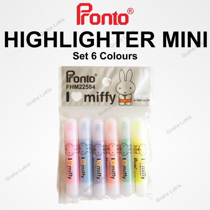 Pronto Highlighter Mini 6 warna | Lazada Indonesia