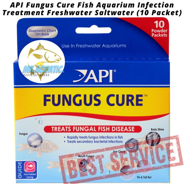 API Fungus Cure Fish Aquarium Infection Treatment Freshwater Saltwater ...