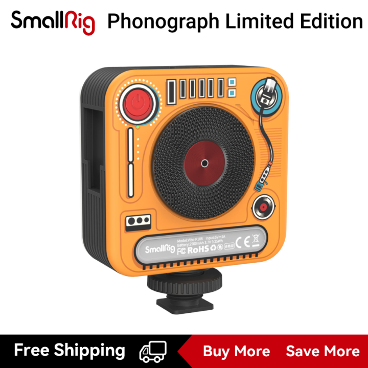 SmallRig Portable Rechargeable RGB LED Video Light On Camera Mini Vlog ...