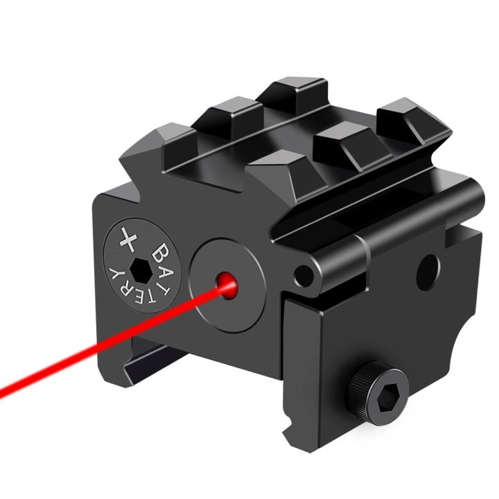 Tactical Mini Red Dot Laser Sight Scope Laser Pointer for 20mm Mount ...
