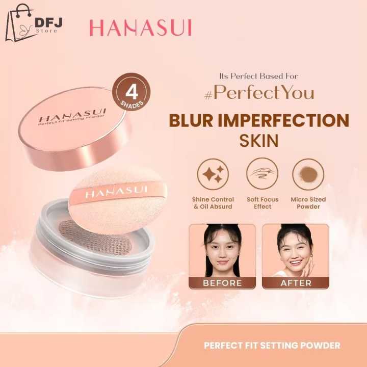 Hanasui Perfect Fit Setting Powder - Bedak Tabur Halus Ringan Natural ...