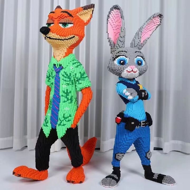 Lego xếp hình cáo nick và thỏ zootopia judy 115cm Đồ chơi lắp ráp mô ...