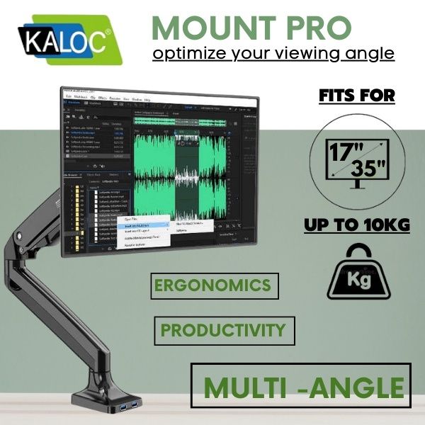Kaloc Original DS100 17-35 inch KLC-DS100 Single Monitor Stand 1 ...