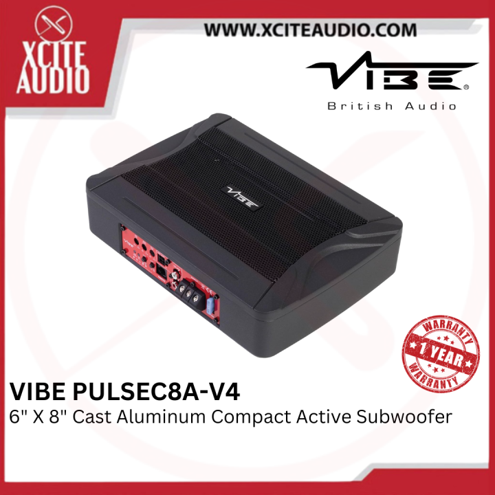 VIBE PULSEC8A-V4 | Cast Aluminum Active Underseat Subwoofer | Lazada