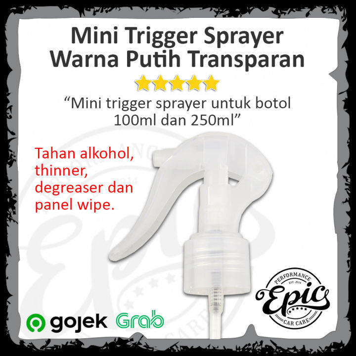 Mini Trigger Spray Kepala Botol Sprayer 100ml 250ml Warna Natural ...