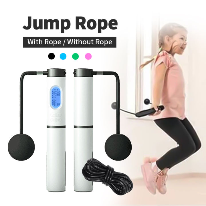 Smart Cable Skipping Jump Rope Electronic Intelligent Counting Wireless ...