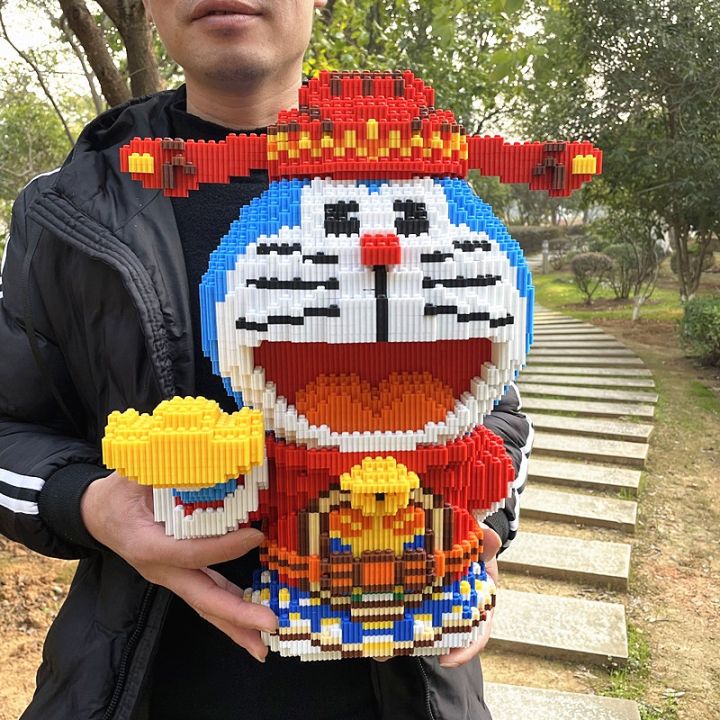 Bộ đồ chơi lắp ráp lego Doremon thần tài 40cm, lego Doraemon thần tài ...