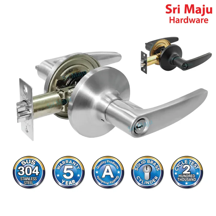 MAJU Armor ATL 8300 SN Tubular Lever Cylindrical Cylinder Door Lock ...