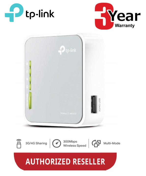 TP-Link MR3020 TL-MR3020 Portable 3G/4G Wireless N Router | Lazada