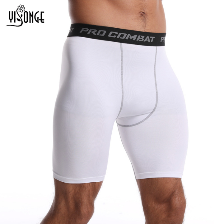 Men's Pro Combat Compression Shorts for Running and Fitness Training ...