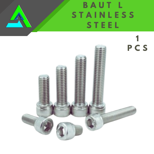 BAUT L STAINLESS STEEL M12 X 35 ( 3,5 CM ) 1 PCS | Lazada Indonesia