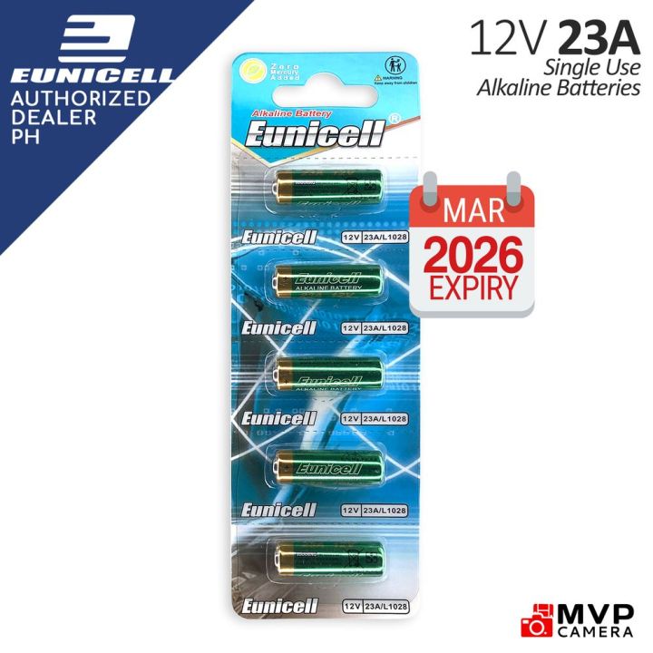 EUNICELL 23A 12V Alkaline LR23A MN21 Batteries 12 Volts A23 23GA E23A ...