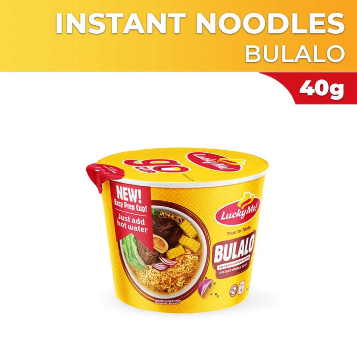 Lucky Me! Go Cup Mini Instant Noodle Soup Bulalo 40g | Lazada PH