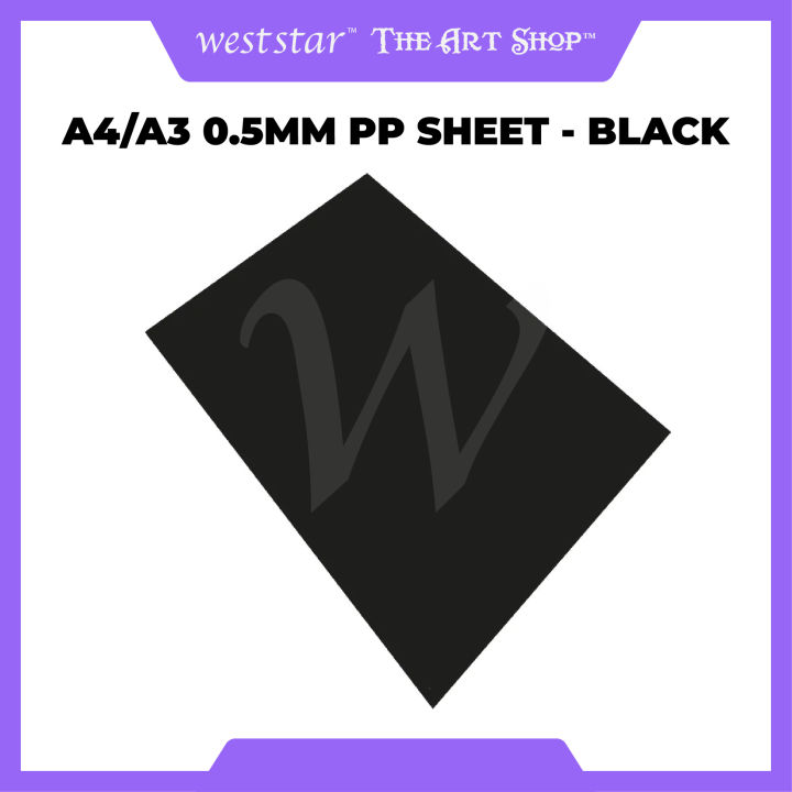 [WESTSTAR] Black Polypropylene Sheet / PP Sheet Plastic Opaque Hard ...